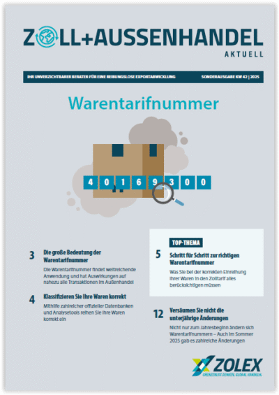 Warentarifnummern - ZOLEX
