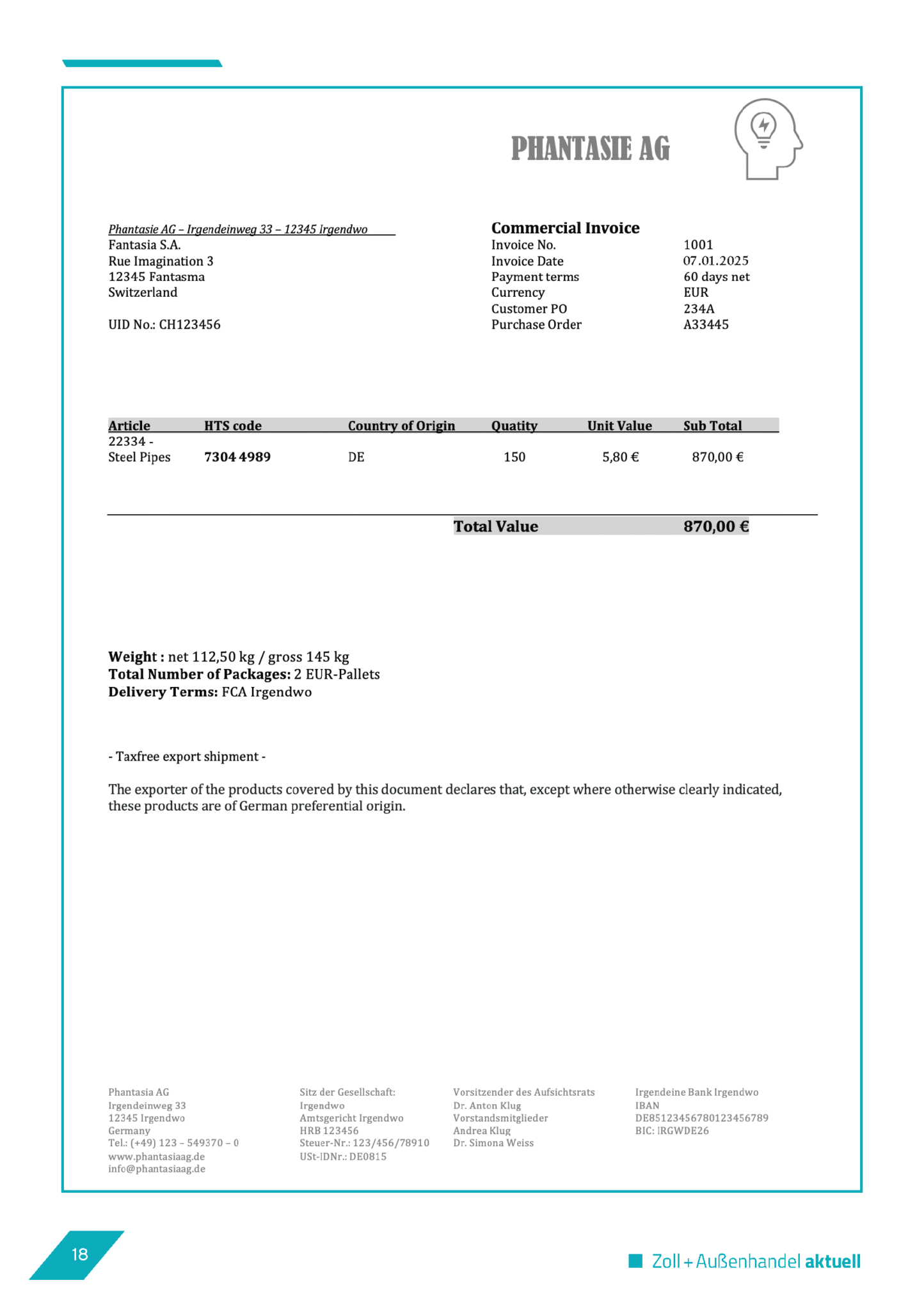 Die Handelsrechnung erstellen: Alles, was Sie wissen und beachten ...